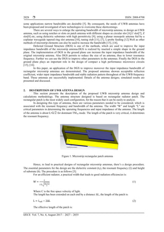 Microstrip Rectangular Monopole Antennas with Defected Ground for UWB ...