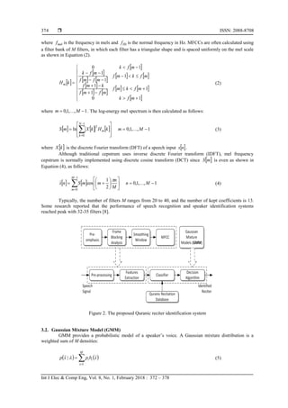 Development of Quranic Reciter Identification System using MFCC and GMM Classifier | PDF