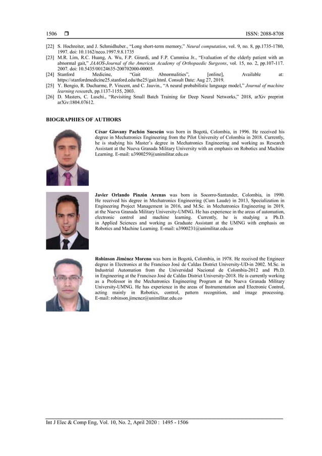 Abnormal Gait Detection By Means Of Lstm Pdf