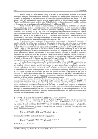 System for Prediction of Non Stationary Time Series based on the ...