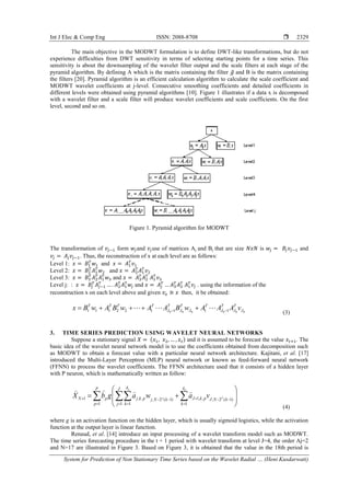 System for Prediction of Non Stationary Time Series based on the ...