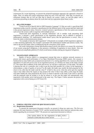 Formal Specification of QoS Negotiation in ODP System | PDF