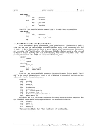 Formal Specification of QoS Negotiation in ODP System | PDF