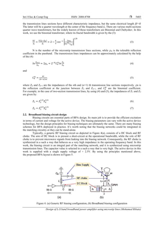 Design of L-S band broadband power amplifier using microstip lines | PDF