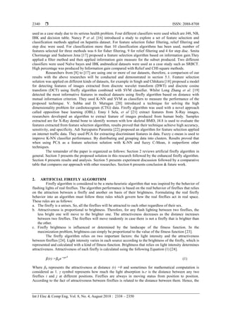 Feature Selection Approach based on Firefly Algorithm and Chi-square | PDF