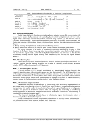 Feature Selection Approach based on Firefly Algorithm and Chi-square | PDF