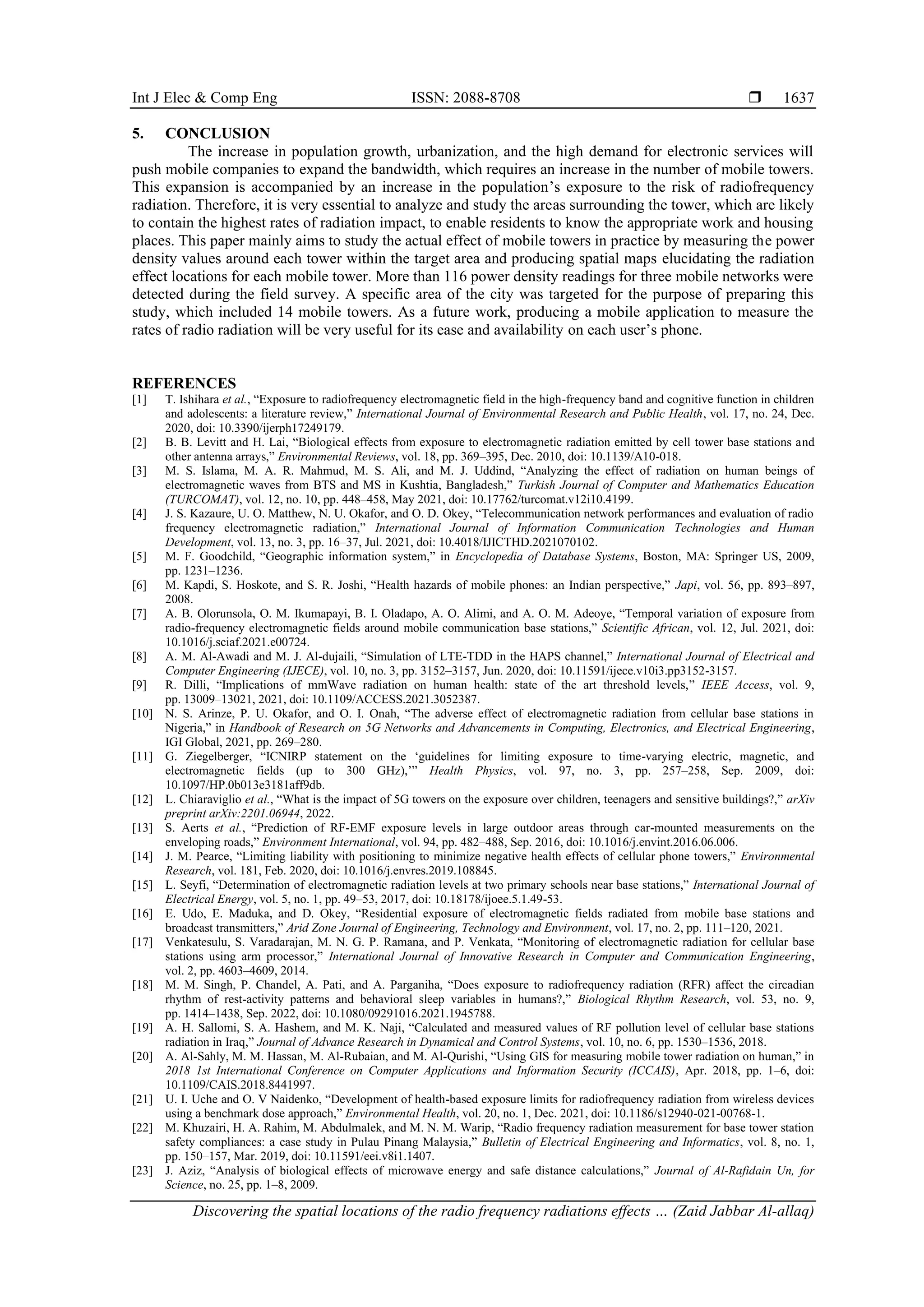 Discovering the spatial locations of the radio frequency radiations ...