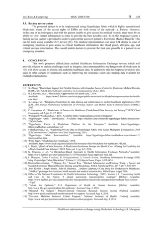 Healthcare information exchange using blockchain technology | PDF