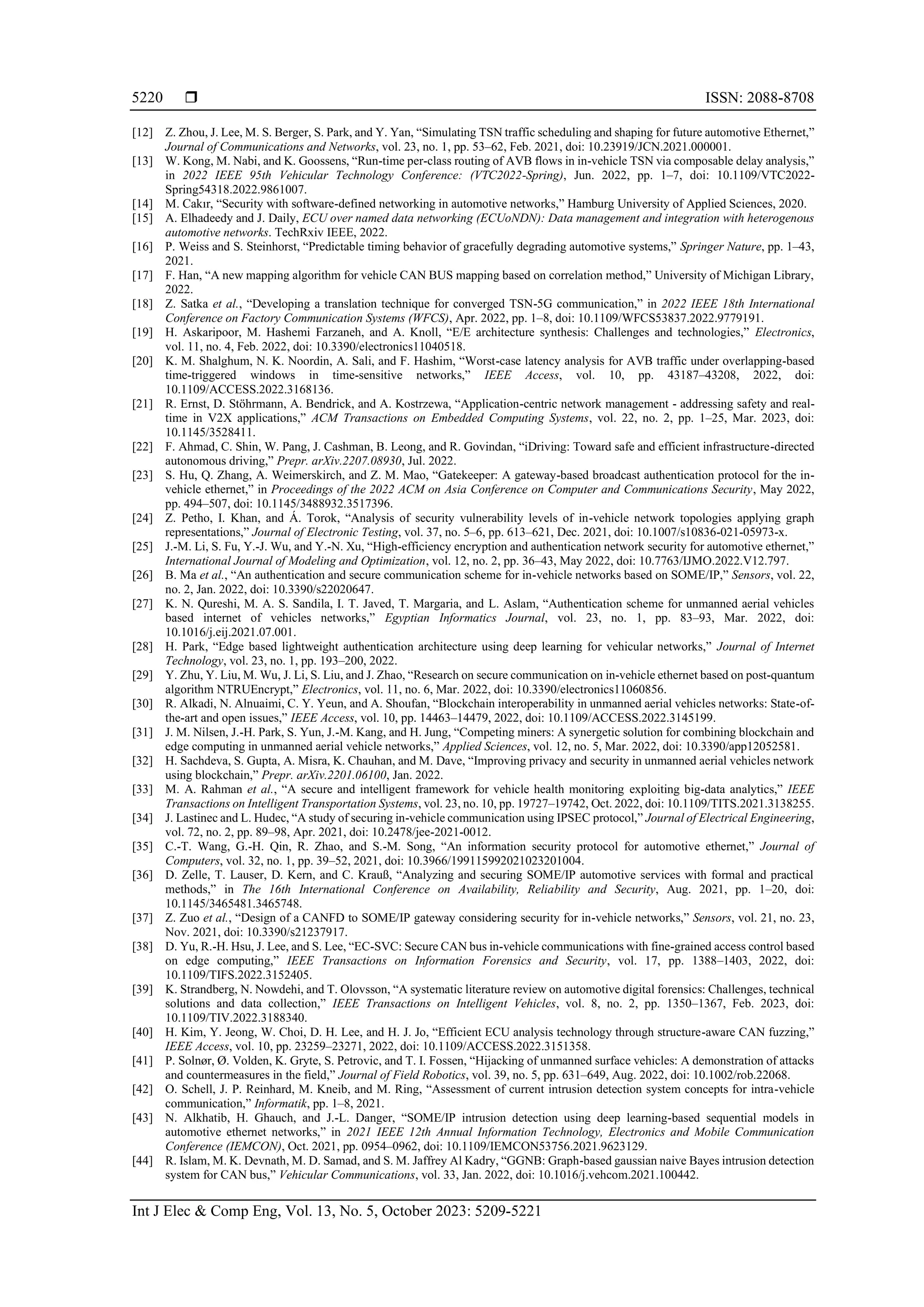 Automotive Ethernet architecture and security: challenges and technologies | PDF