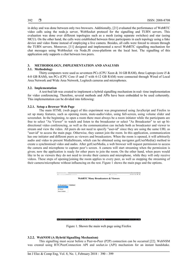 Design and Implement a Hybrid WebRTC Signalling Mechanism for Unidirectional & Bi-directional ...