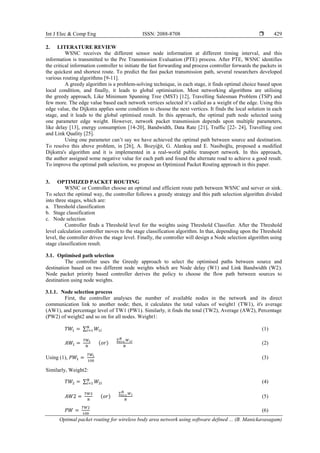 Optimal packet routing for wireless body area network using software defined network to handle ...