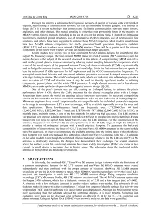 Performance analysis of smart optimization antenna for wireless networks | PDF