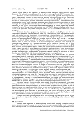 Conceptual Sentiment Analysis Model | PDF