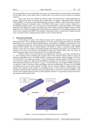 A Tunable Ferrofluid-based Polydimethylsiloxane (PDMS) Microchannel Inductor for Ultra High ...