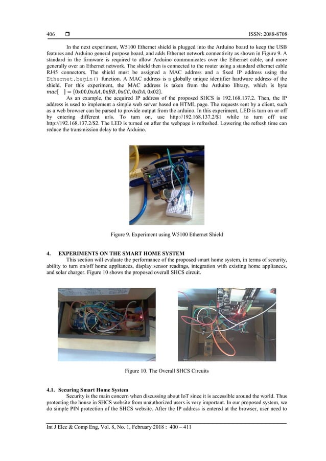 Performance Evaluation of Smart Home System using Internet of Things | PDF