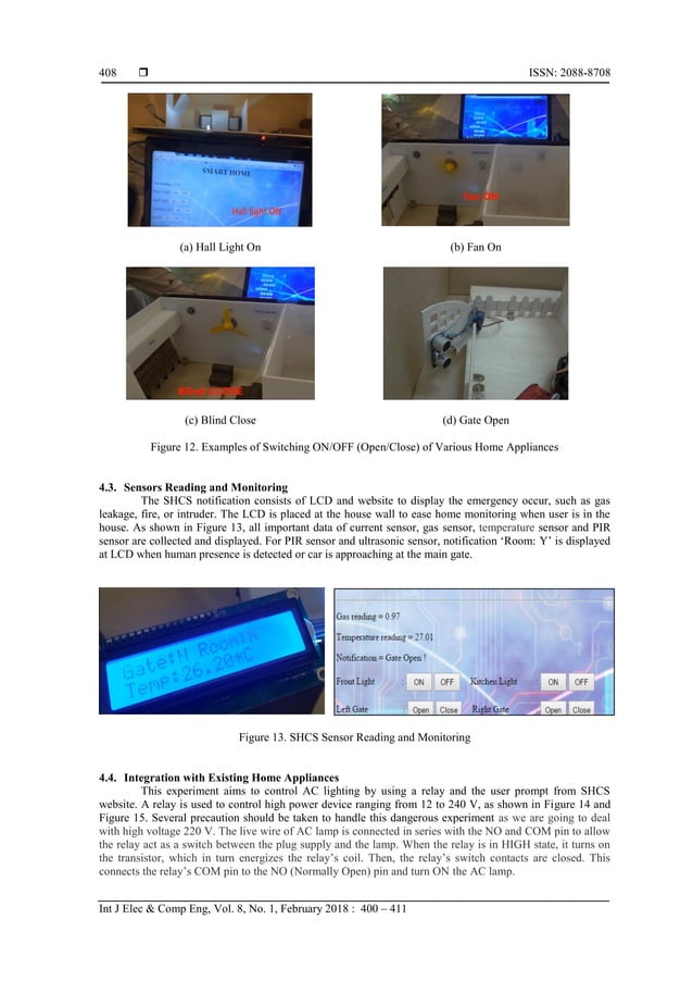 Performance Evaluation of Smart Home System using Internet of Things | PDF