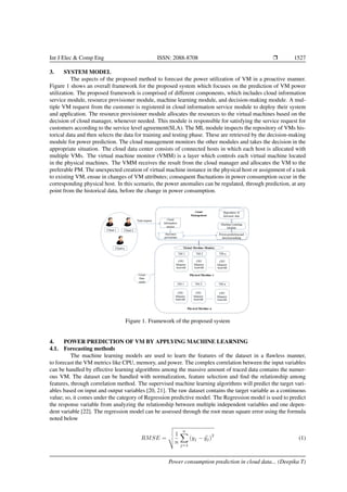 Power consumption prediction in cloud data center using machine learning | PDF