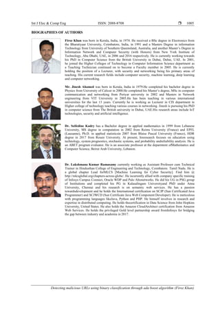 Detecting malicious URLs using binary classification through ada boost ...