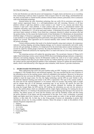 IoT–smart contracts in data trusted exchange supplied chain based on block chain | PDF
