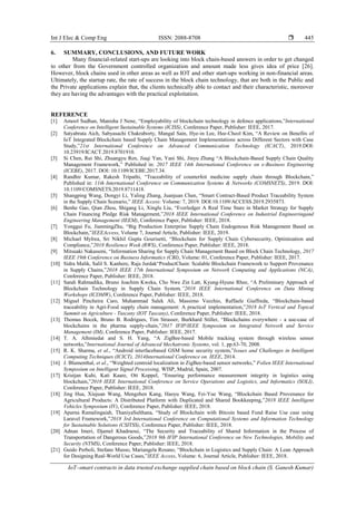 IoT–smart contracts in data trusted exchange supplied chain based on block chain | PDF