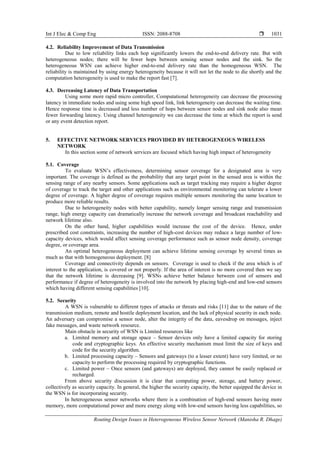 Routing Design Issues in Heterogeneous Wireless Sensor Network | PDF