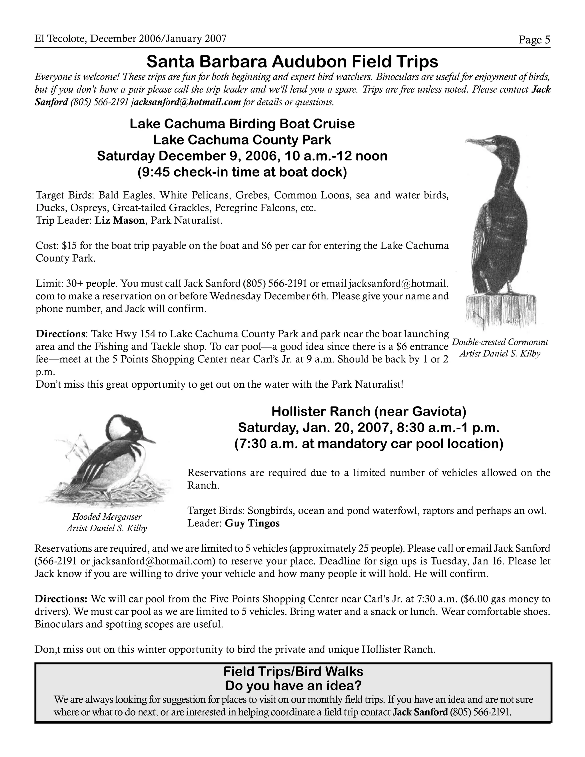 Jan 2007 Santa Barbara Audubon | PDF