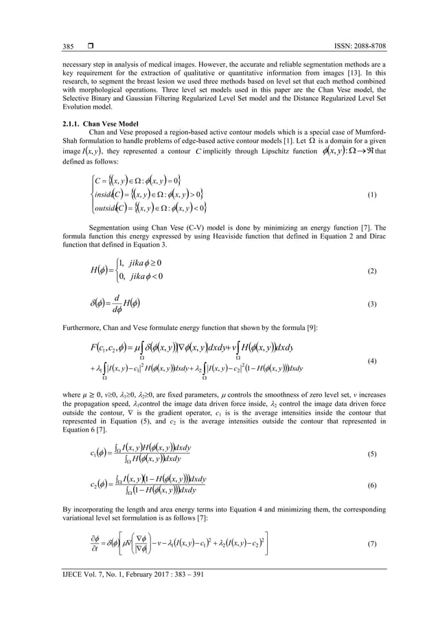 Comparison Of Three Segmentation Methods For Breast Ultrasound Images Based On Level Set And