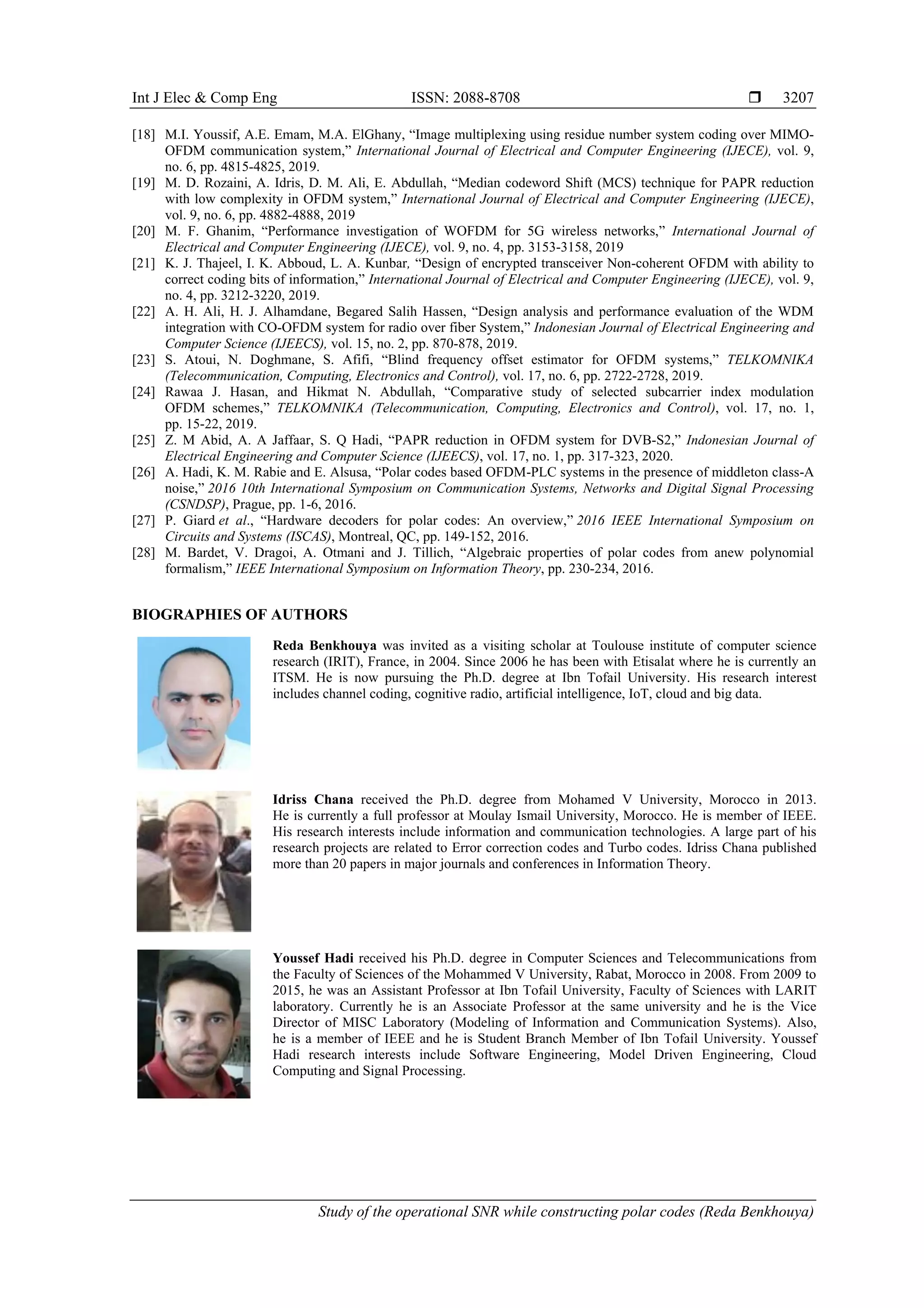 Study of the operational SNR while constructing polar codes | PDF | Programming Languages ...