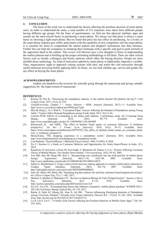 A Comparative Analysis of Factor Effecting the Buying Judgement of ...