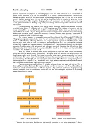 Predicting depression using deep learning and ensemble algorithms on raw twitter data | PDF