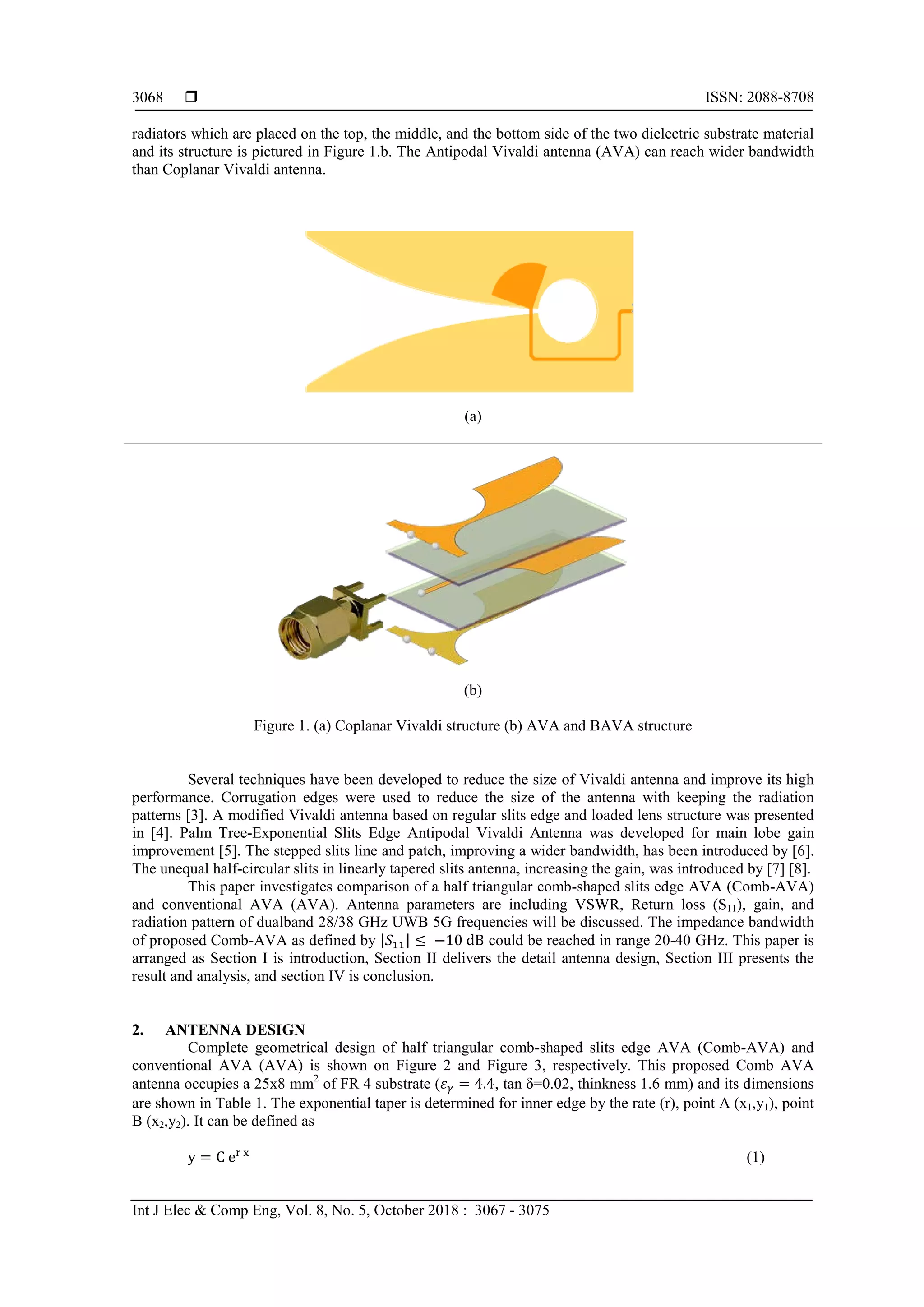 Modified Ultra Wideband (UWB) Antipodal Vivaldi Antenna for 5G | PDF