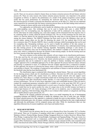 Feature selection for multiple water quality status: integrated bootstrapping and SMOTE approach ...