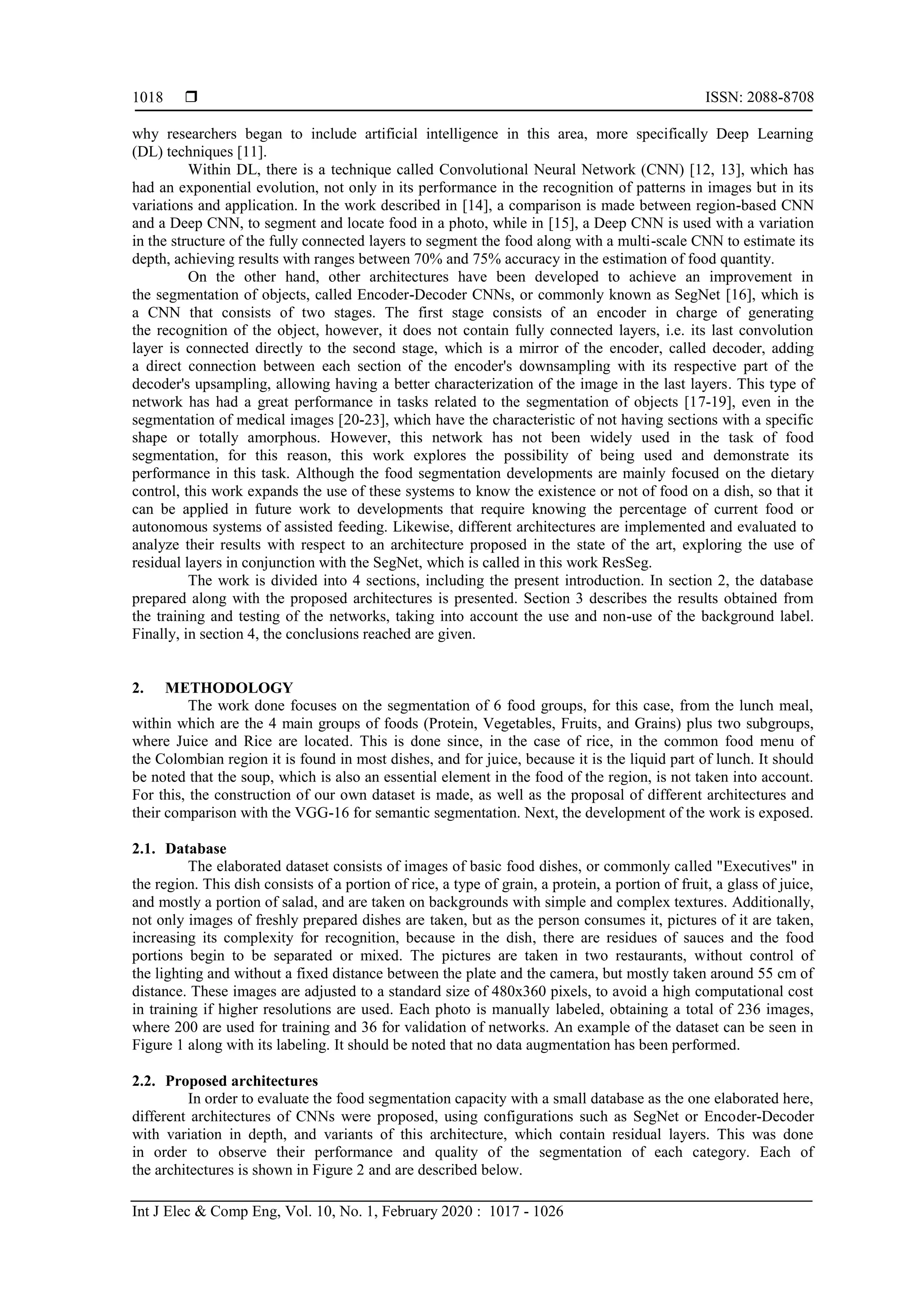 Resseg Residual Encoder Decoder Convolutional Neural Network For Food Segmentation Pdf