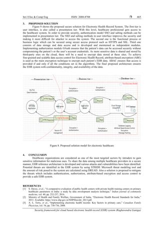 Security framework for cloud based Electronic Health Record (EHR ...
