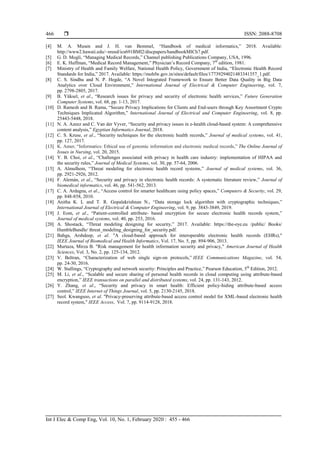 Security framework for cloud based Electronic Health Record (EHR) system | PDF