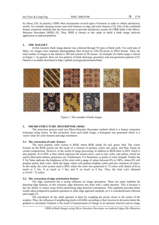 CBIR of Batik Images using Micro Structure Descriptor on Android | PDF