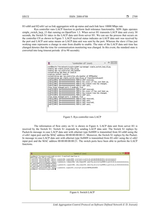 Link Aggregation Control Protocol on Software Defined Network | PDF