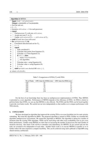 Schedulability of Rate Monotonic Algorithm using Improved Time Demand Analysis for ...