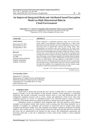 An Improved Integrated Hash and Attributed based Encryption Model on ...
