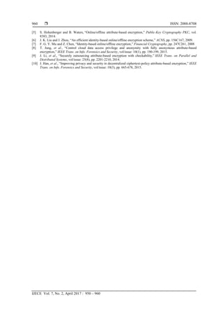 An Improved Integrated Hash and Attributed based Encryption Model on High Dimensional Data in ...