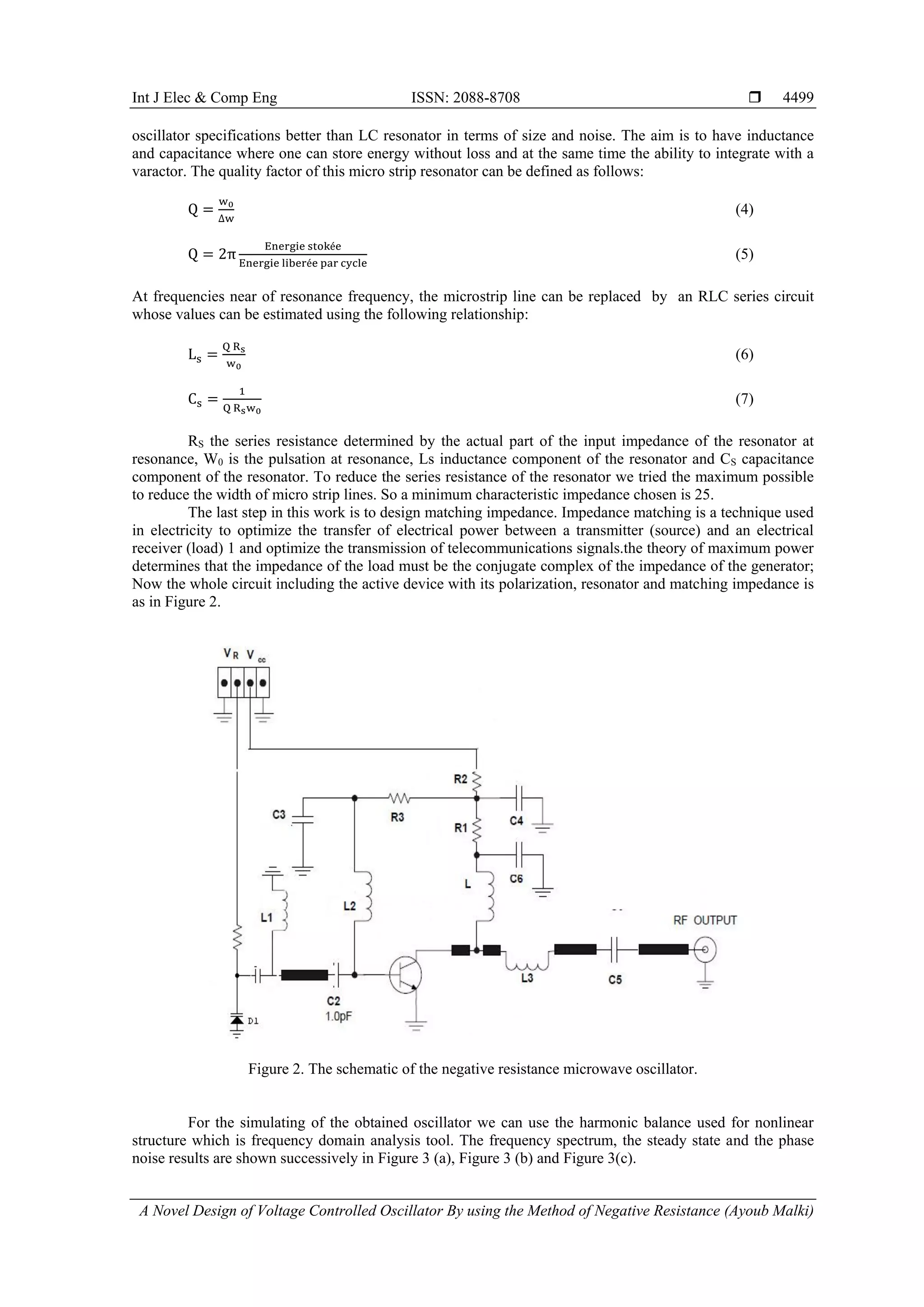 A Novel Design of Voltage Controlled Oscillator by Using the Method of Negative Resistance | PDF ...