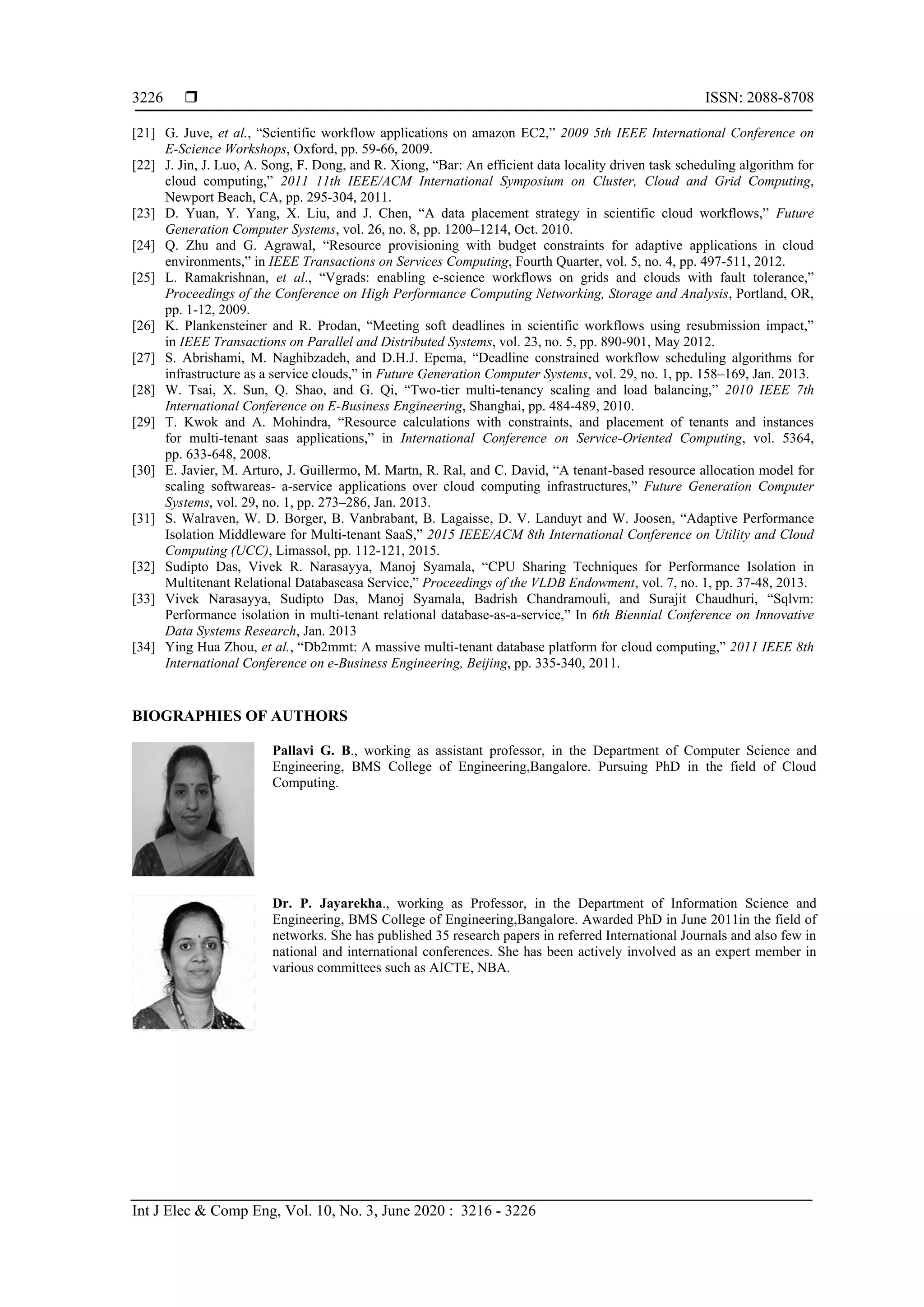 An efficient resource sharing technique for multi-tenant databases | PDF