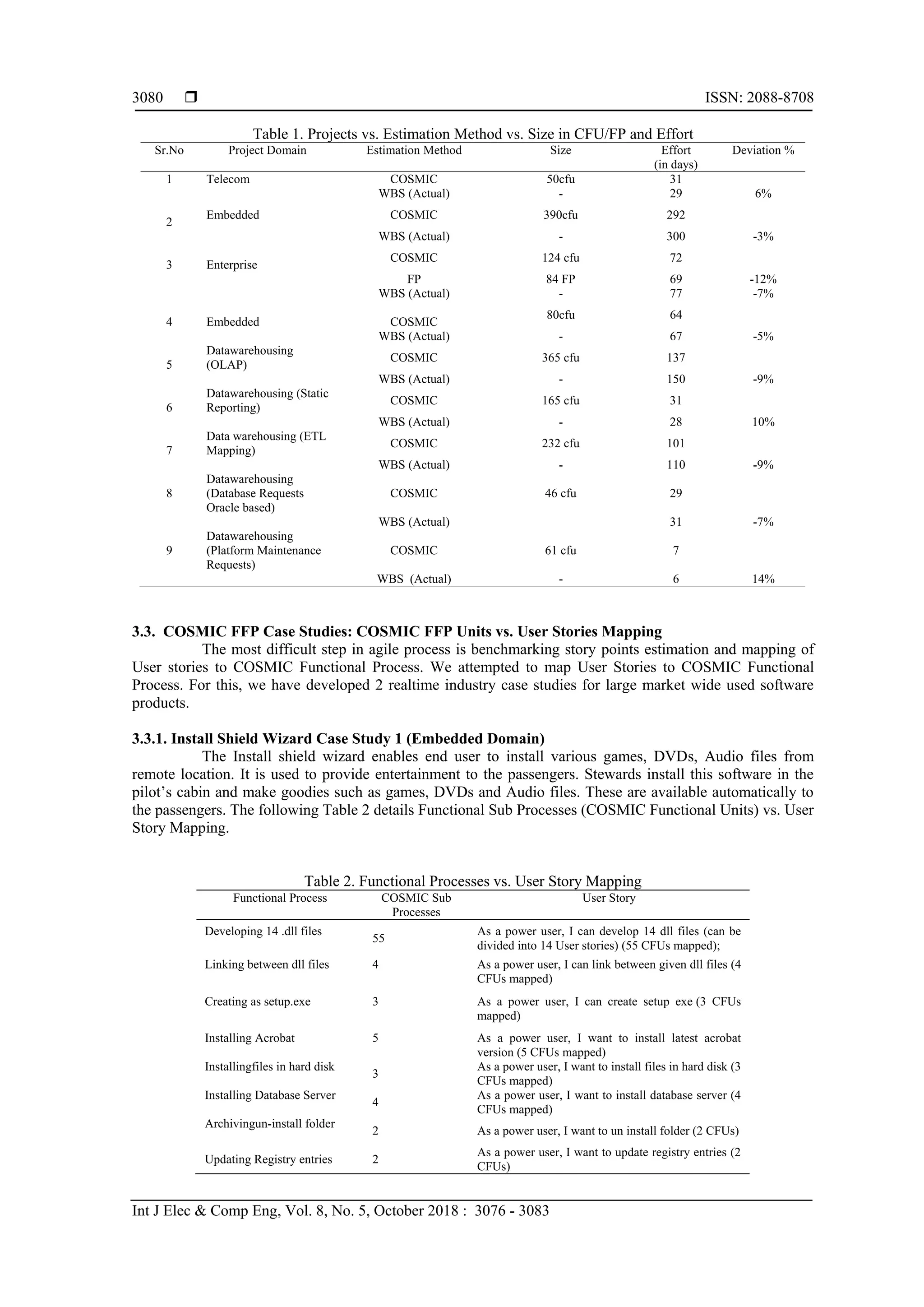 Towards Benchmarking User Stories Estimation with COSMIC Function Points-A Case Example of ...