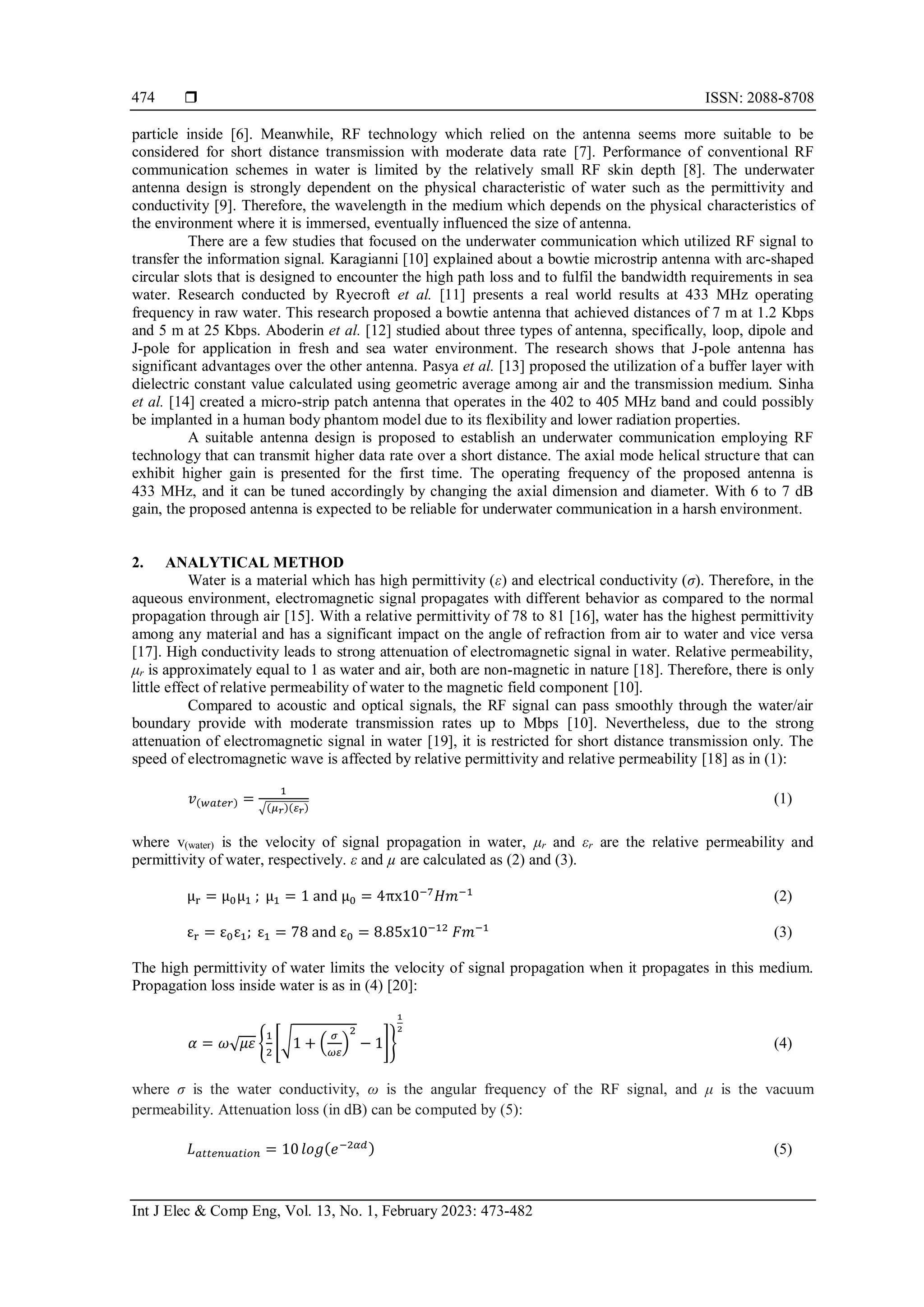 Design of an axial mode helical antenna with buffer layer for ...