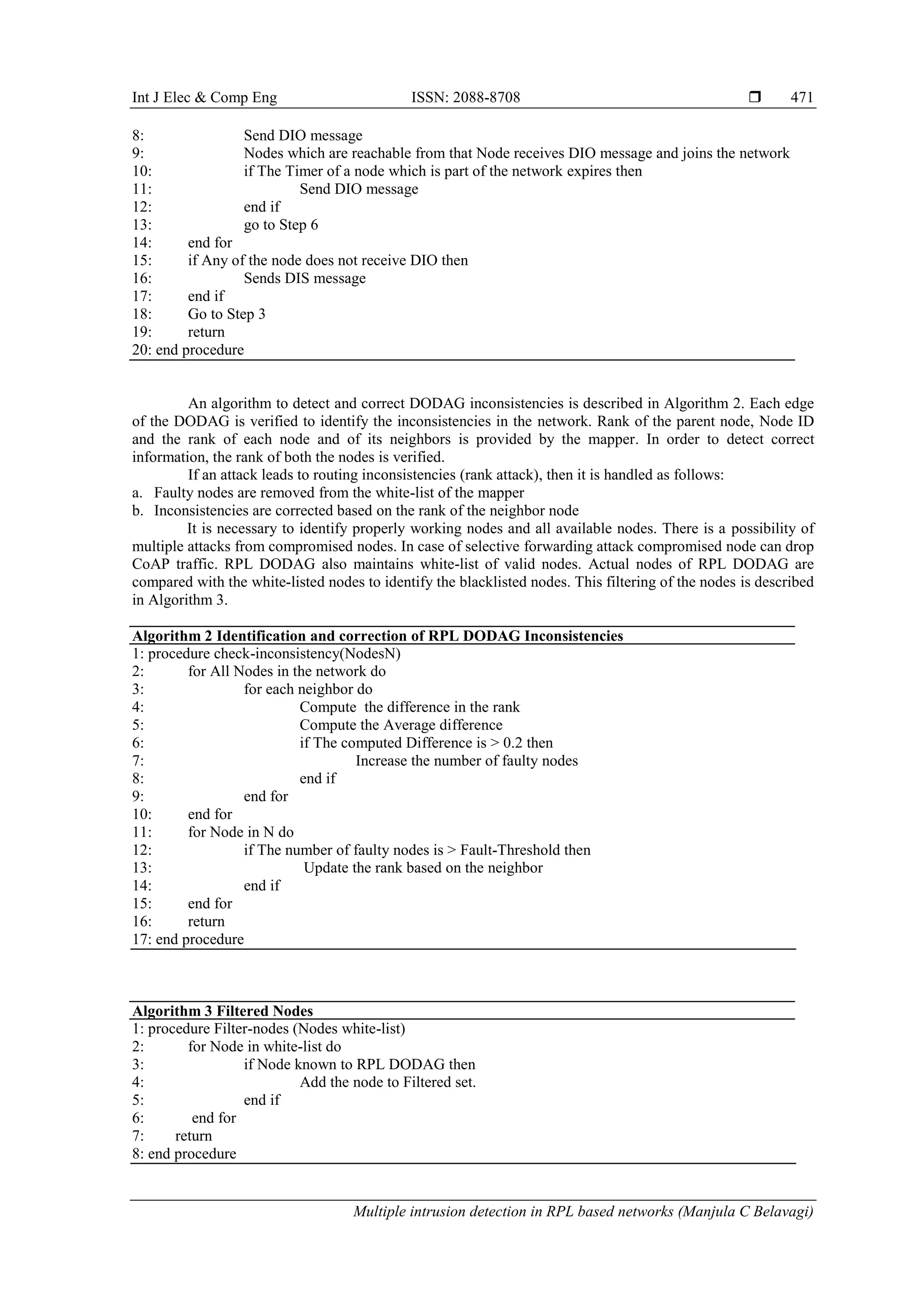 Multiple intrusion detection in RPL based networks | PDF