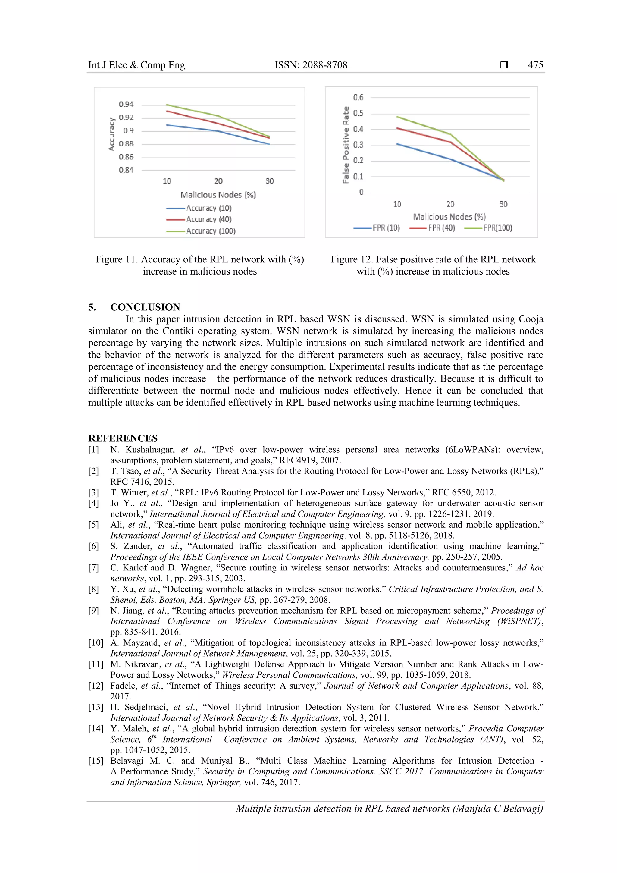 Multiple intrusion detection in RPL based networks | PDF