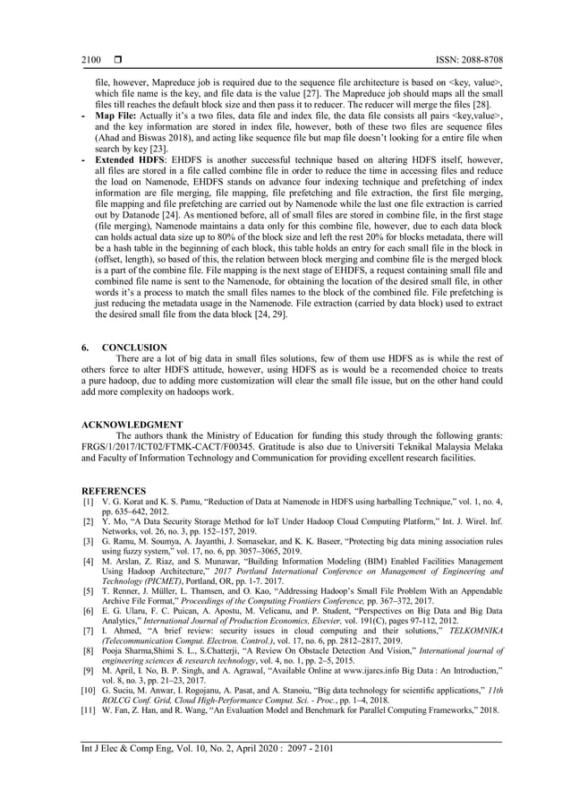 Available Techniques In Hadoop Small File Issue Pdf