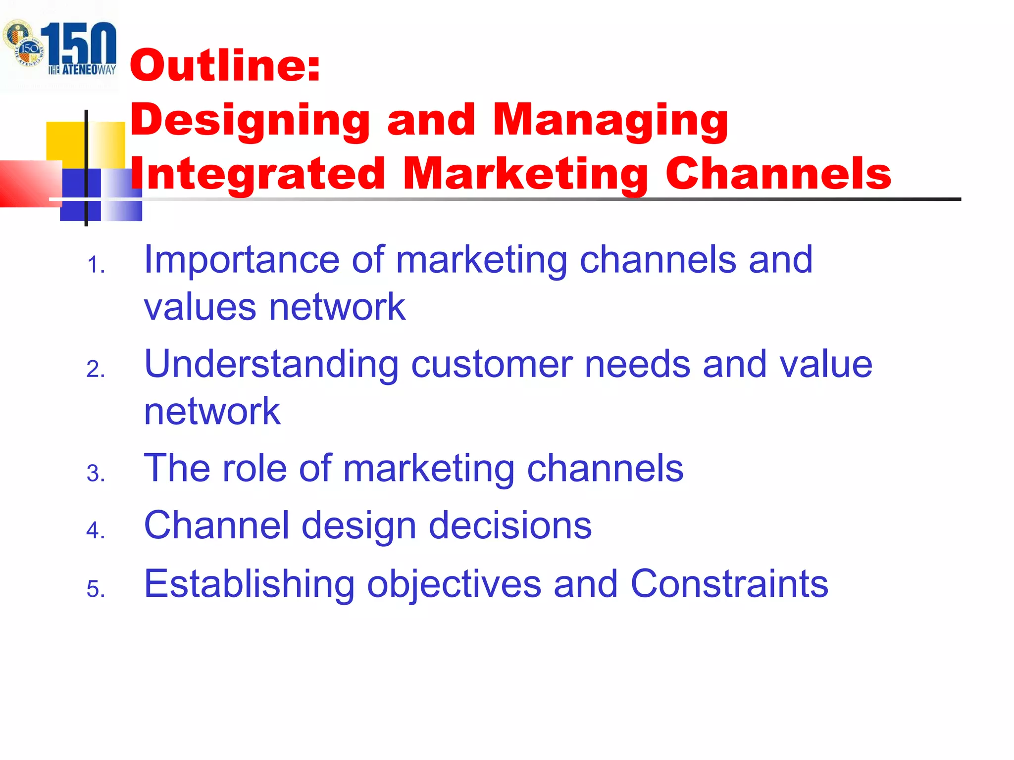 Designing And Managing Integrated Marketing Channels Visual Edition | PPT