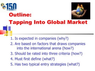 Tapping Global Market Visal Model | PPT
