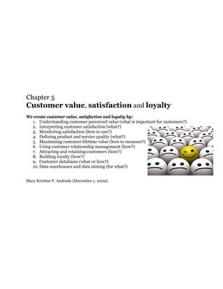 Customer value, satisfaction and loyalty | PDF | Business | Business and Finance